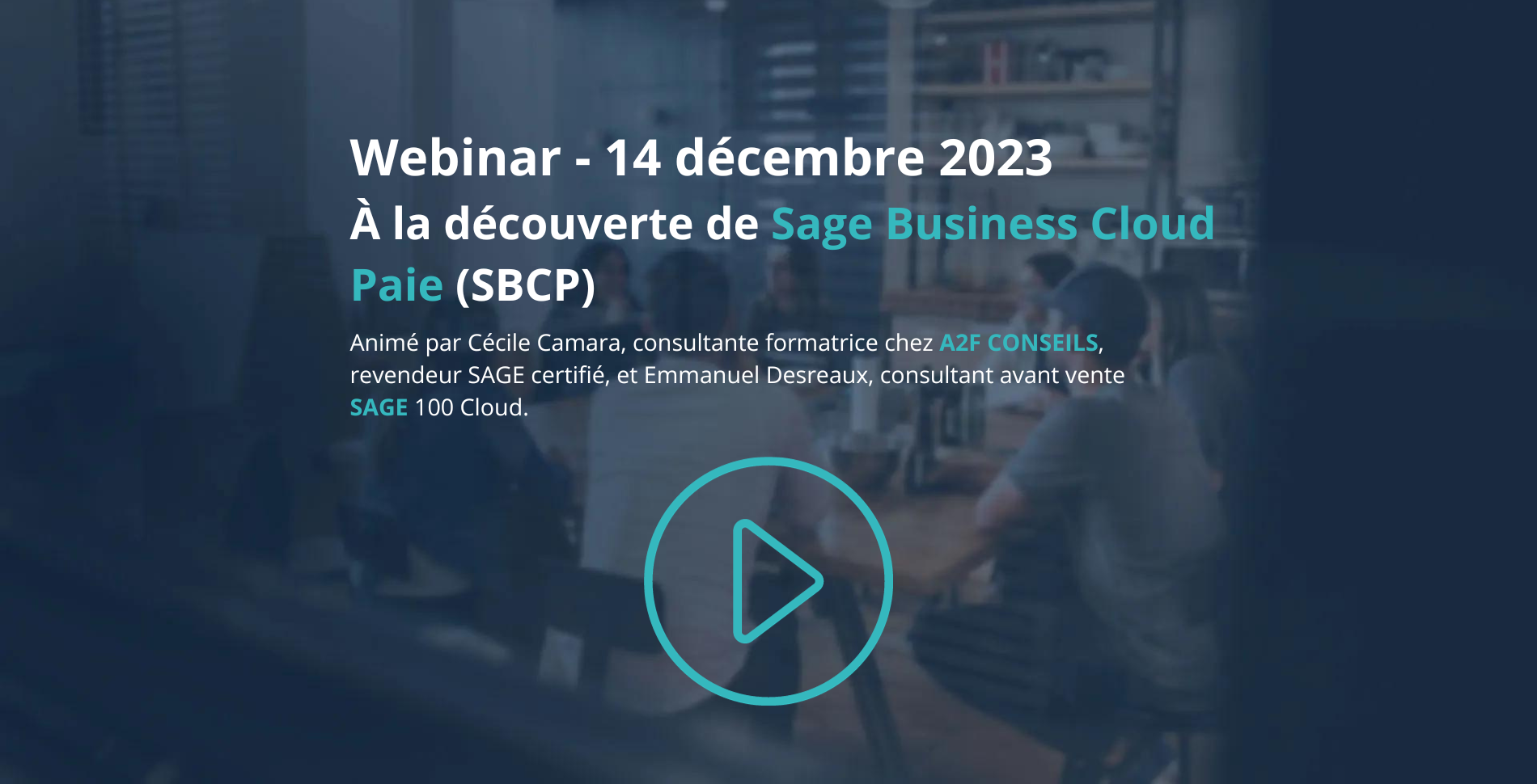 Webinar 14/12/23 - Sage Business Cloud Paie